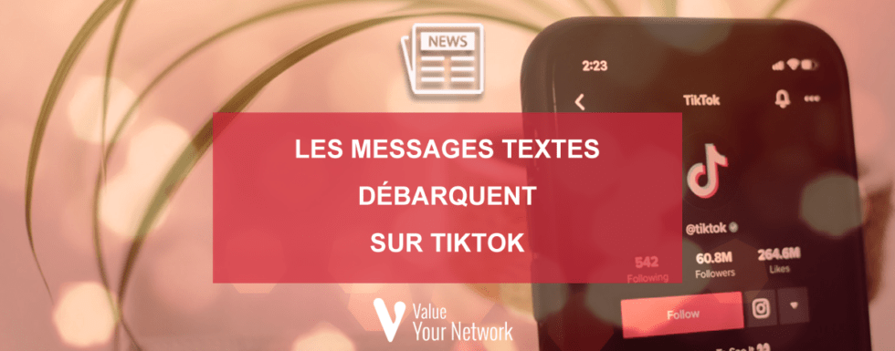 Text messaging arrives on TikTok